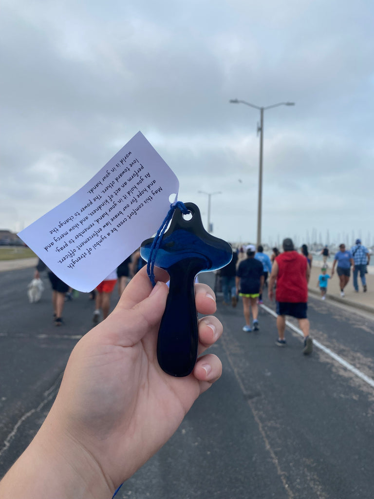 Thin Blue Line Comfort Cross – Gypsy Finns