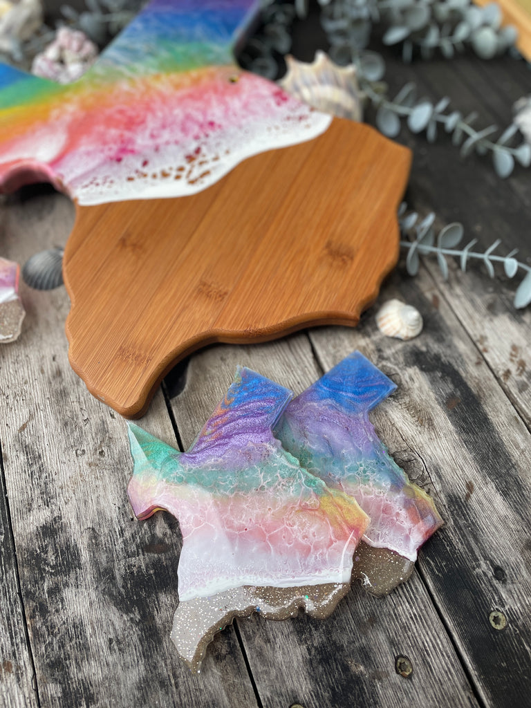 Texas Style Rainbow Cutting Board – Gypsy Finns