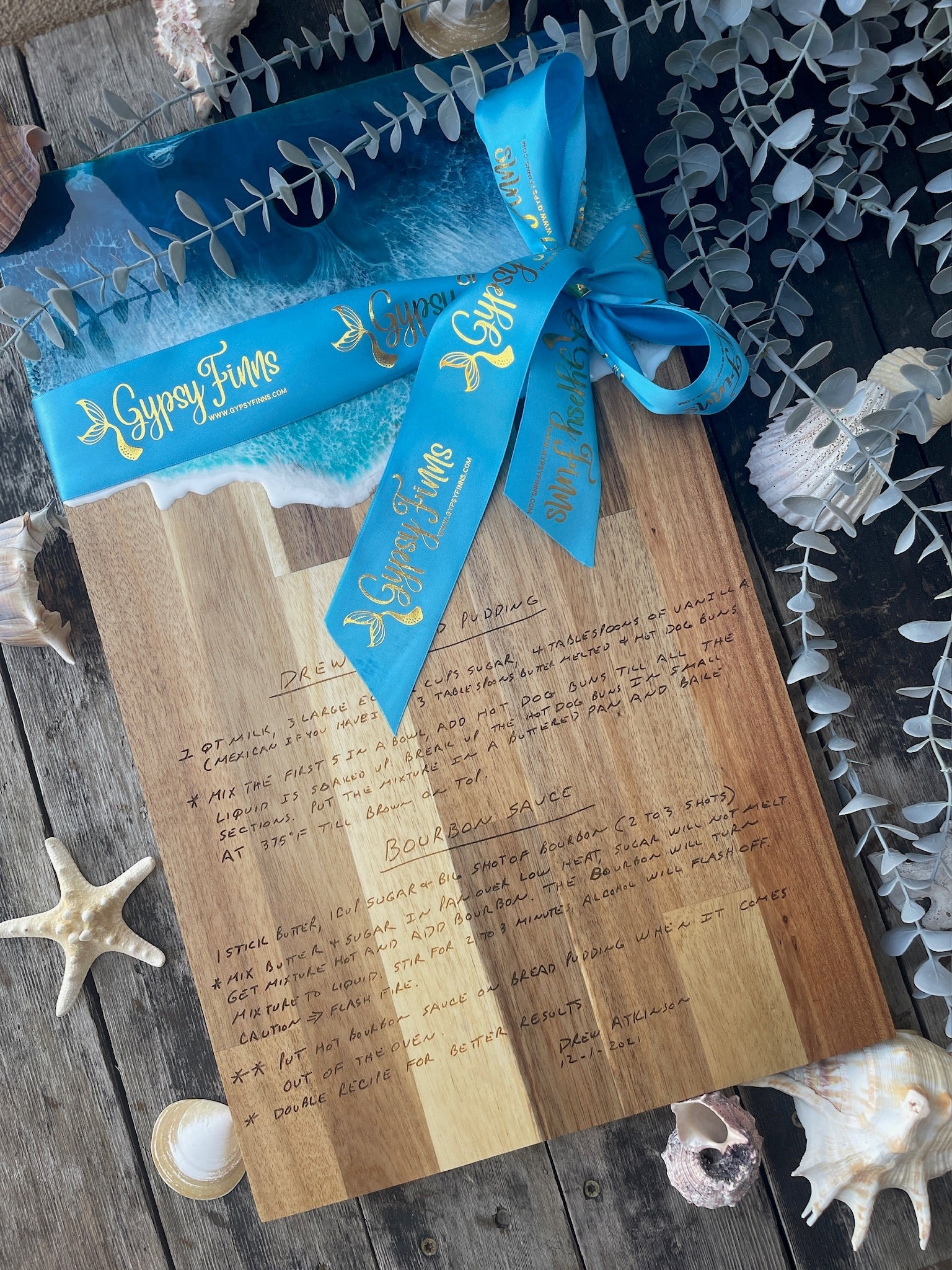 Engraved Recipe Cutting Board – Gypsy Finns