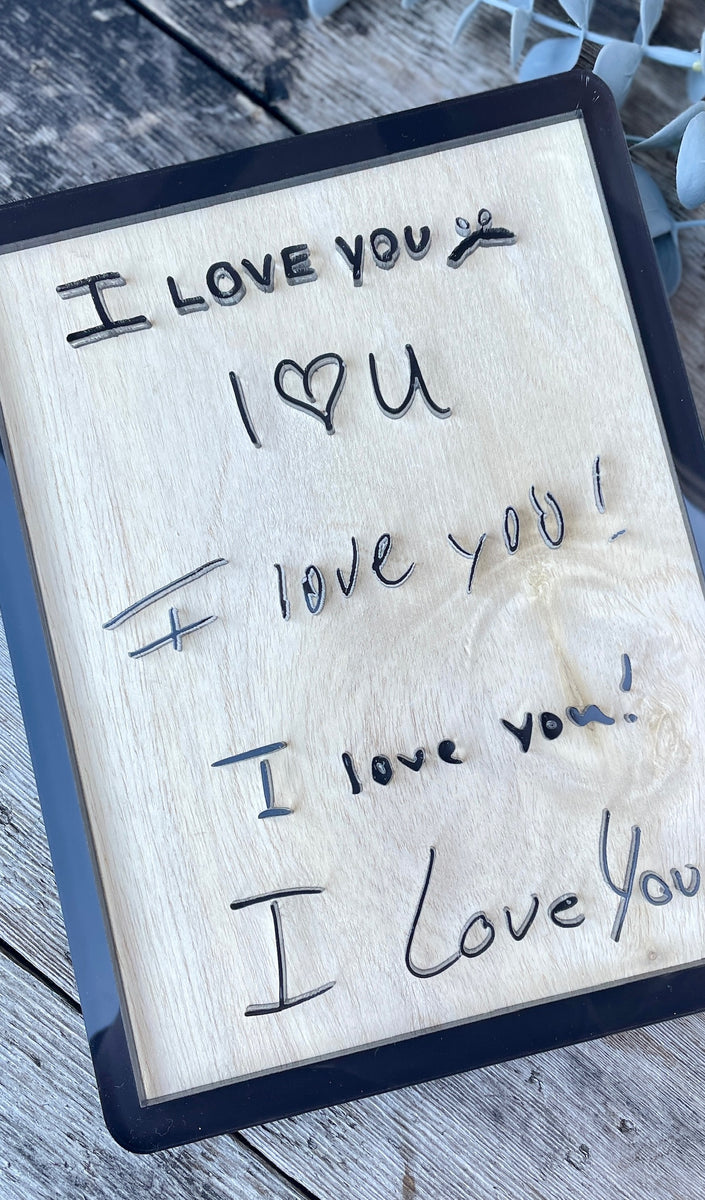 Personalized Handwritten "I Love You" Sign – Gypsy Finns