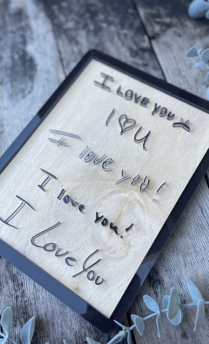 Personalized Handwritten "I Love You" Sign – Gypsy Finns