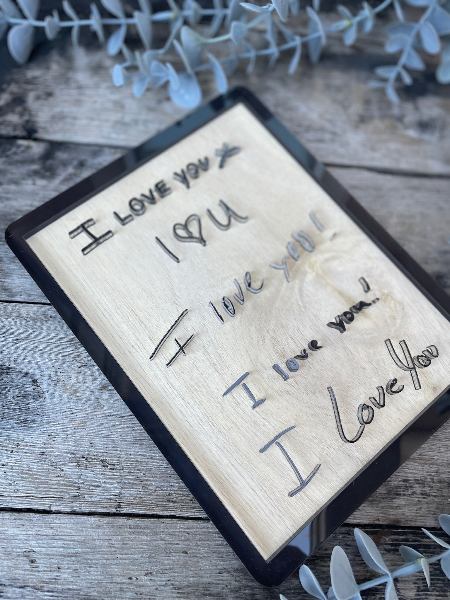 Personalized Handwritten "I Love You" Sign – Gypsy Finns