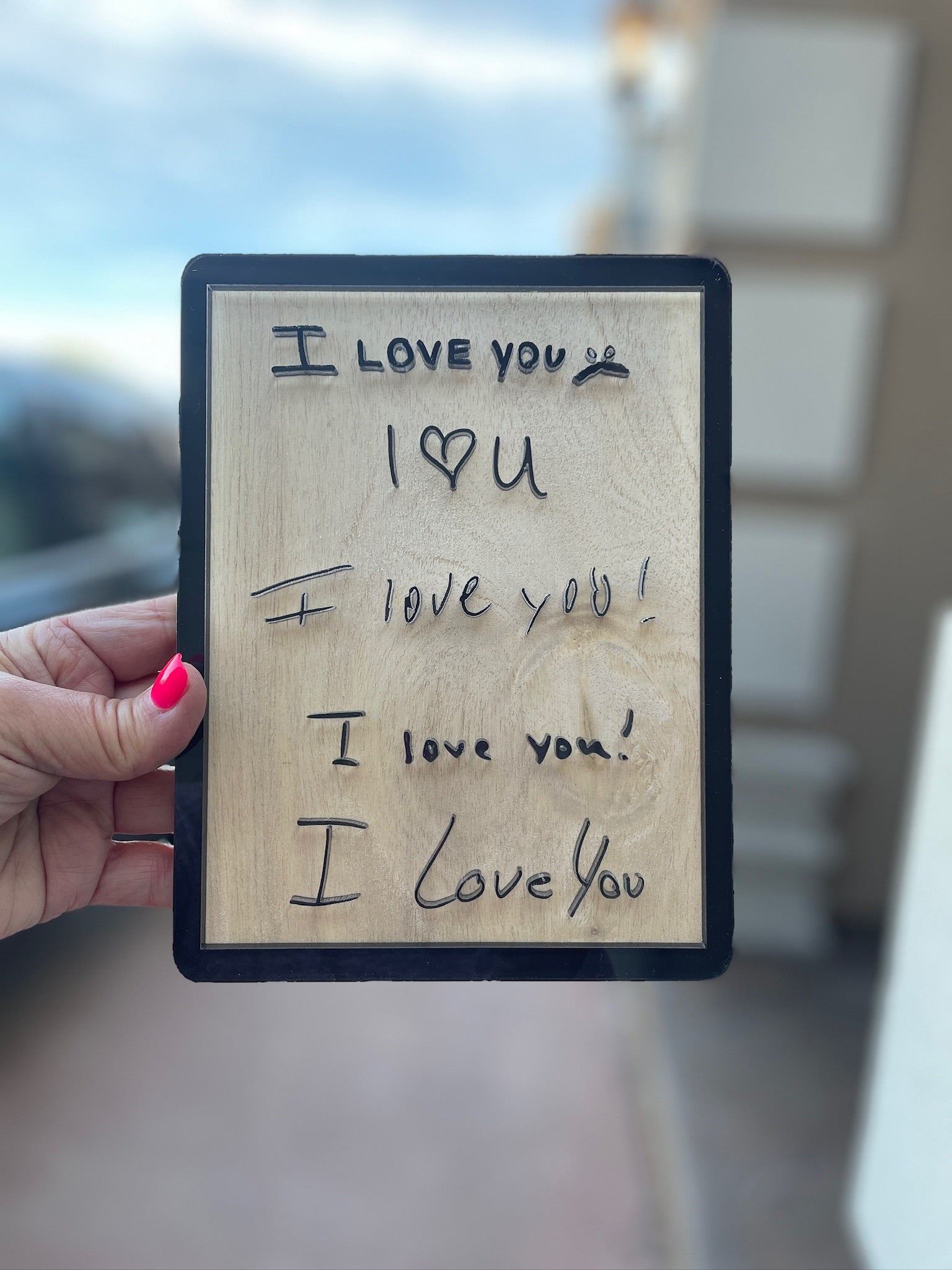Personalized Handwritten "I Love You" Sign – Gypsy Finns
