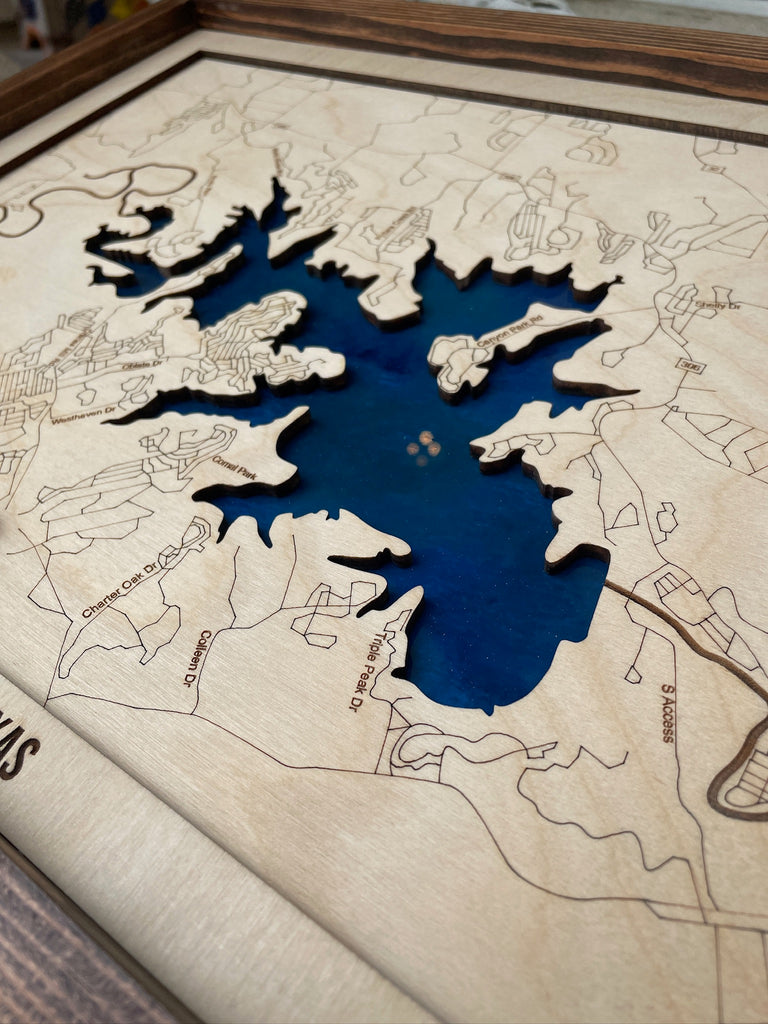 Canyon Lake Texas Laser Cut Map – Gypsy Finns