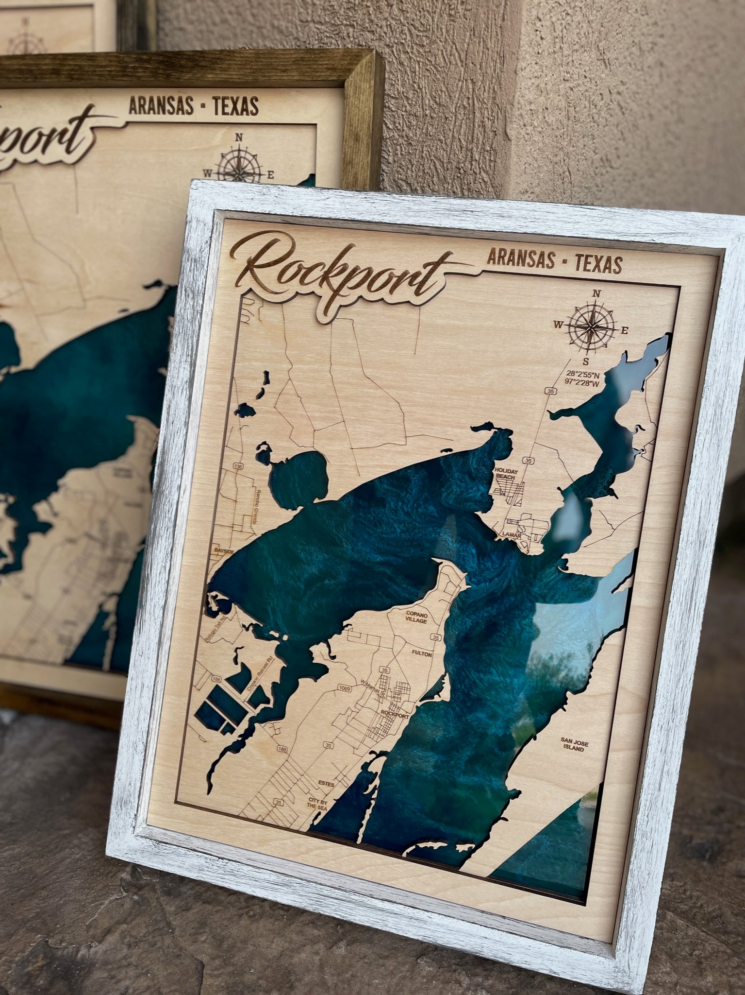 Rockport Map with Resin Base – Gypsy Finns