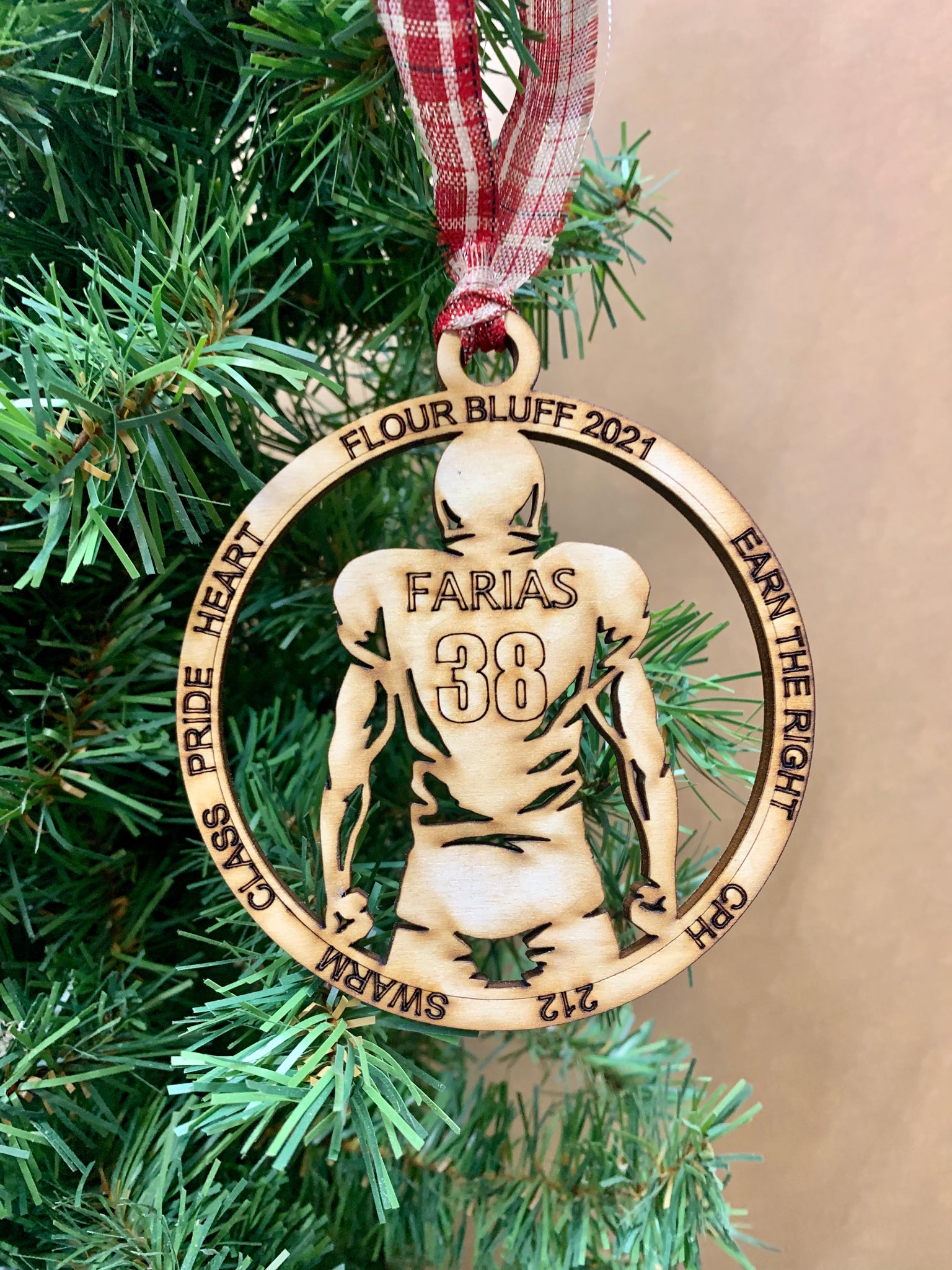 Laser Engraved Football Ornament – Gypsy Finns