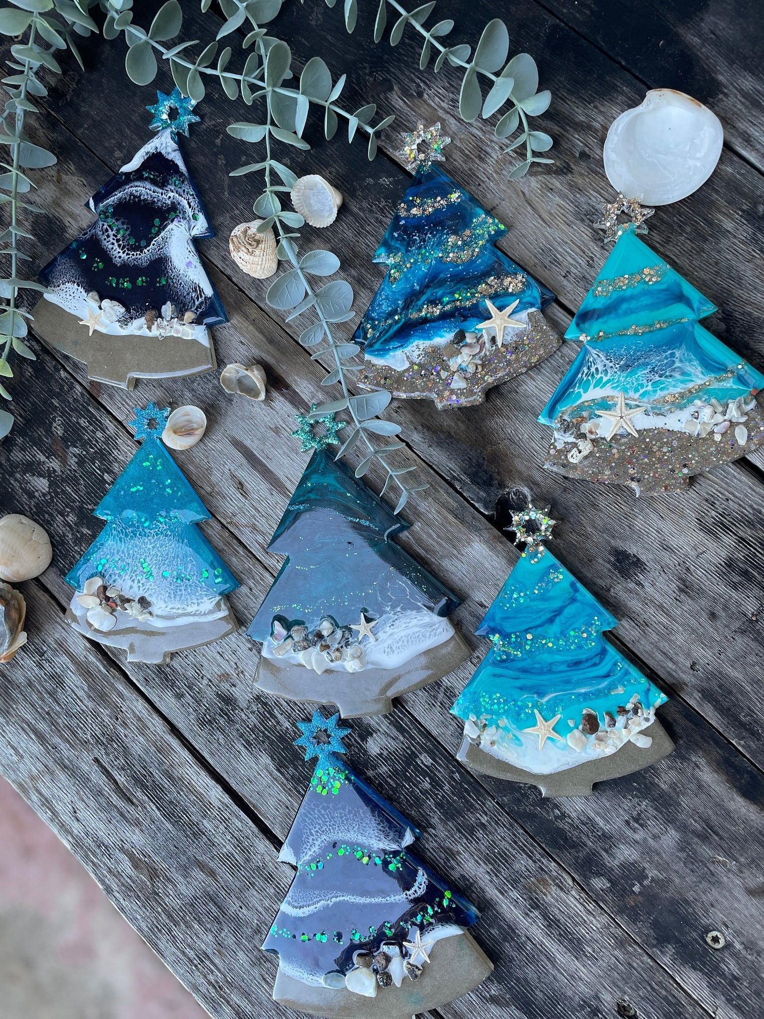 Resin Beach Shore Christmas Tree Ornaments – Gypsy Finns
