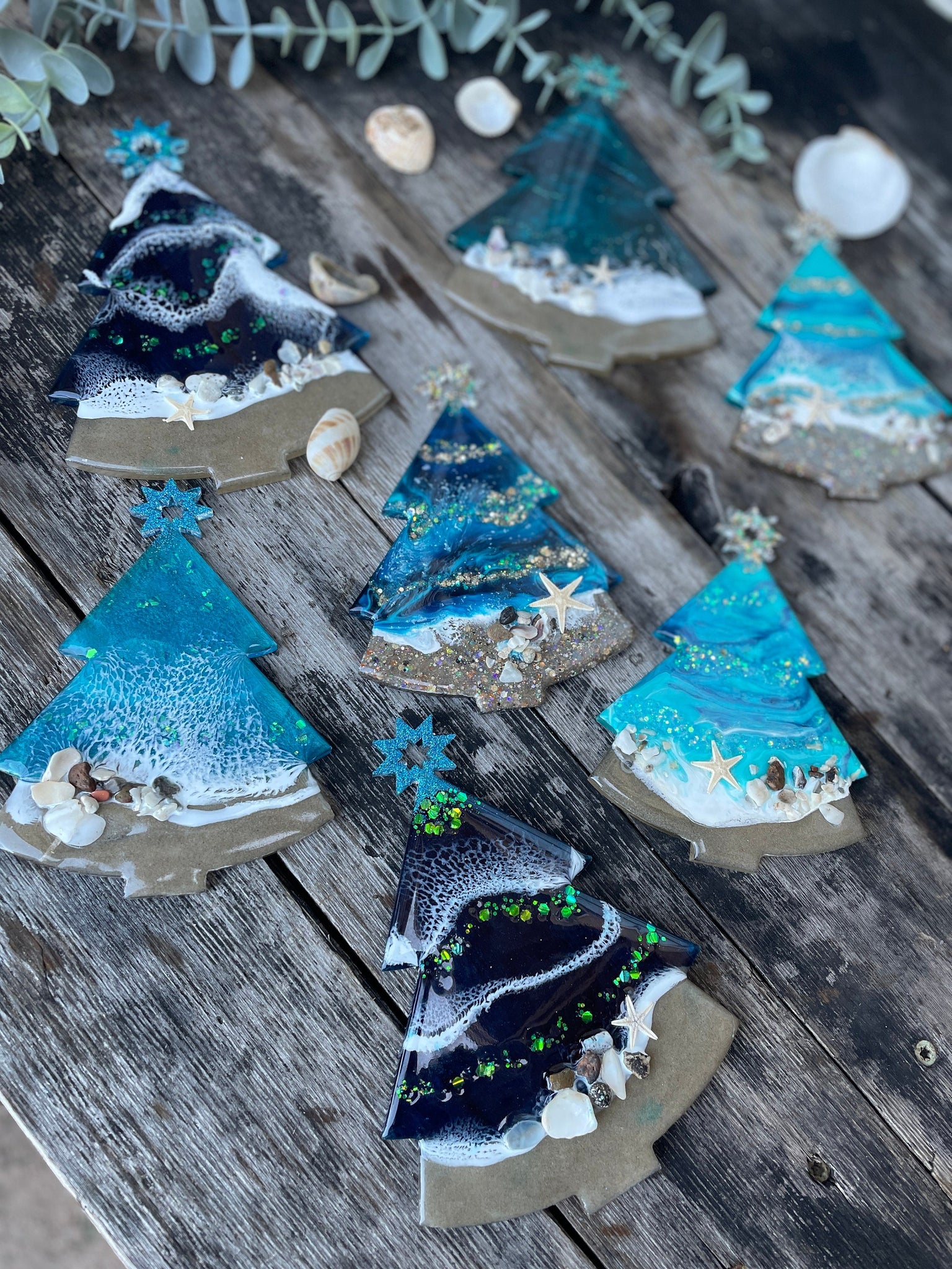 Resin Beach Shore Christmas Tree Ornaments – Gypsy Finns