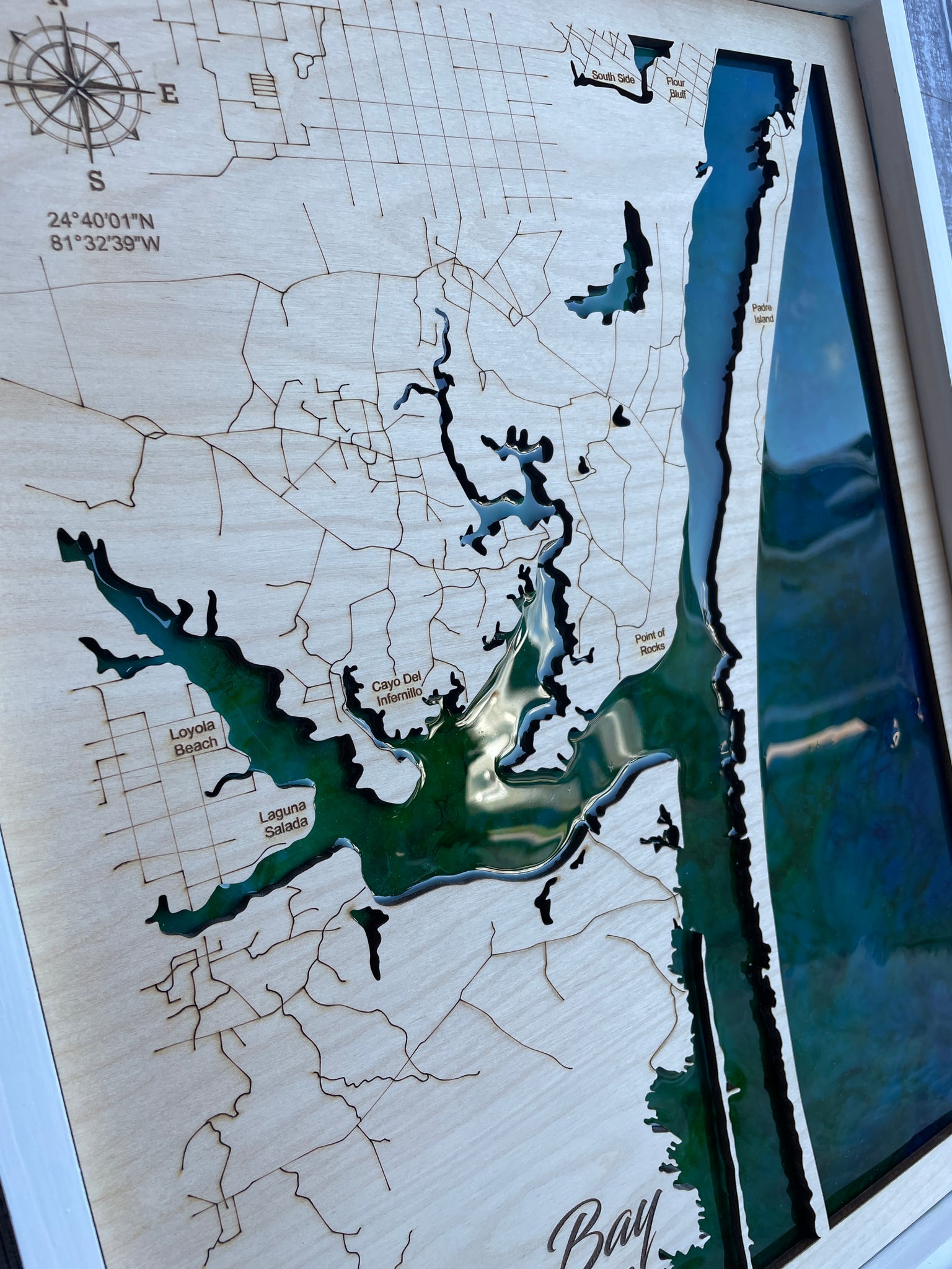 Baffin Bay Map with Resin Base – Gypsy Finns